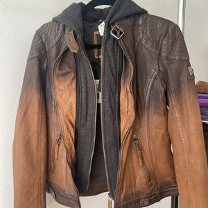 Mauritius | Jackets & Coats | Mauritius Antique Brown Leather Jacket ...
